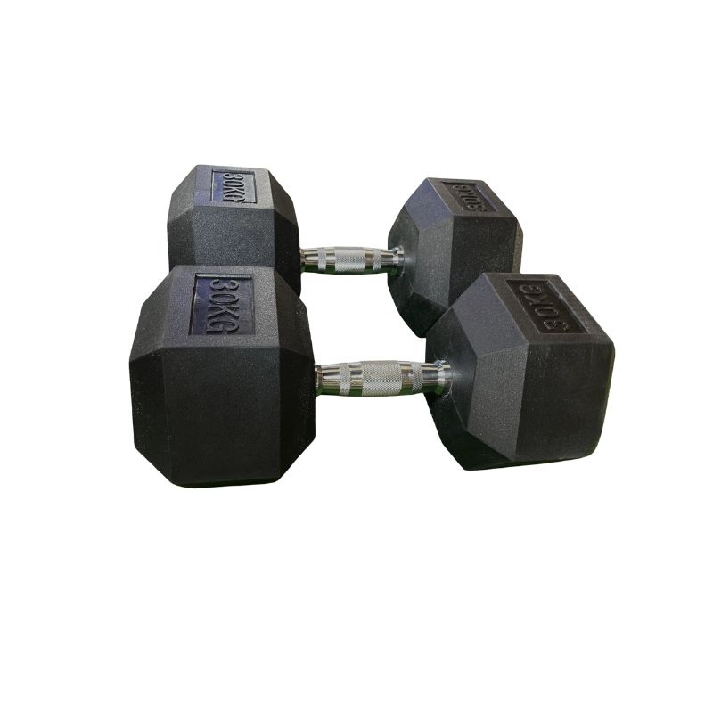 30KG Hex Dumbbells - Pair - Fitness Equipment Ireland