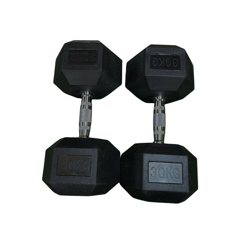 30KG Hex Dumbbells - Pair - Fitness Equipment Ireland