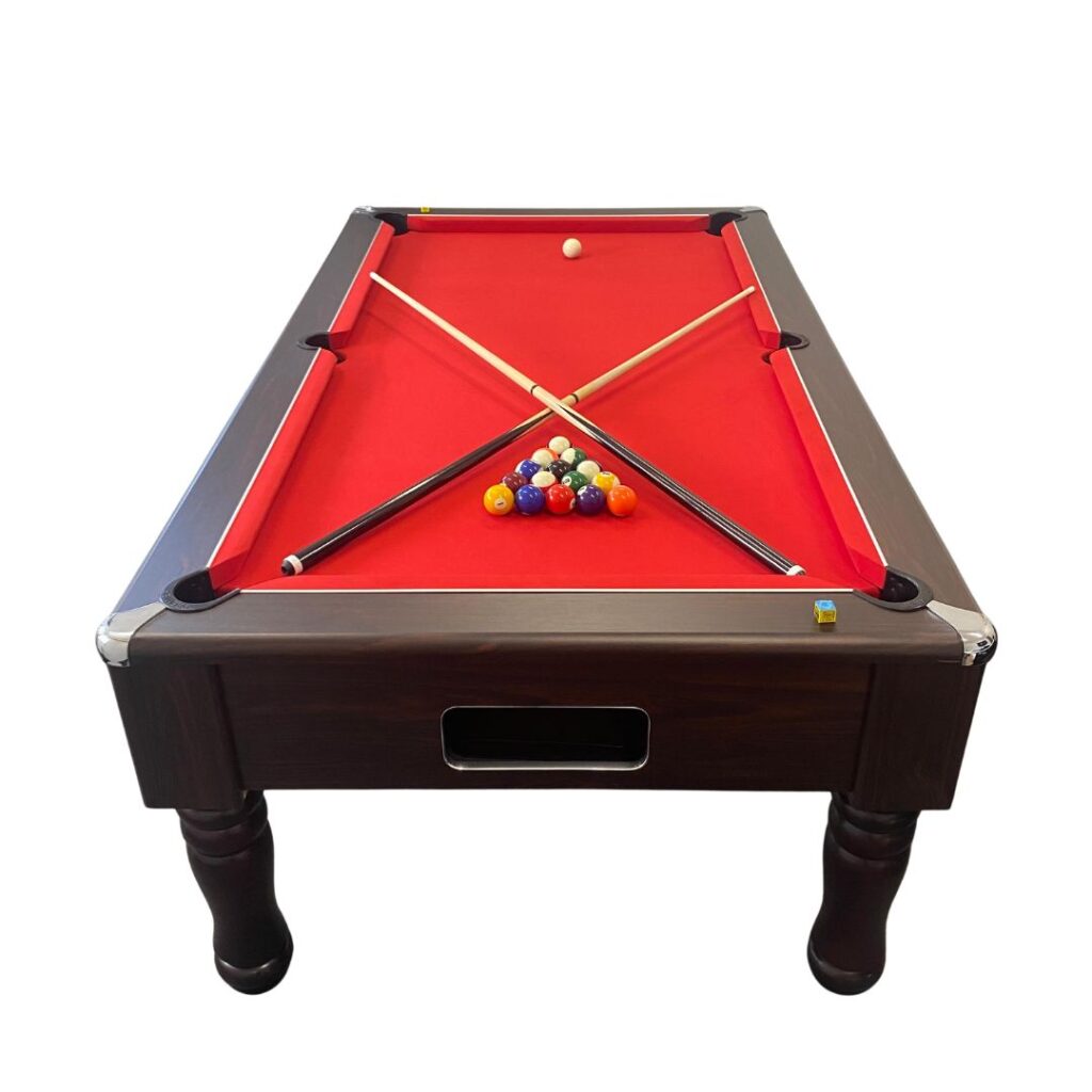 Accupro Supreme Slate Bed Pool Table (Walnut) - Fitness Equipment Ireland