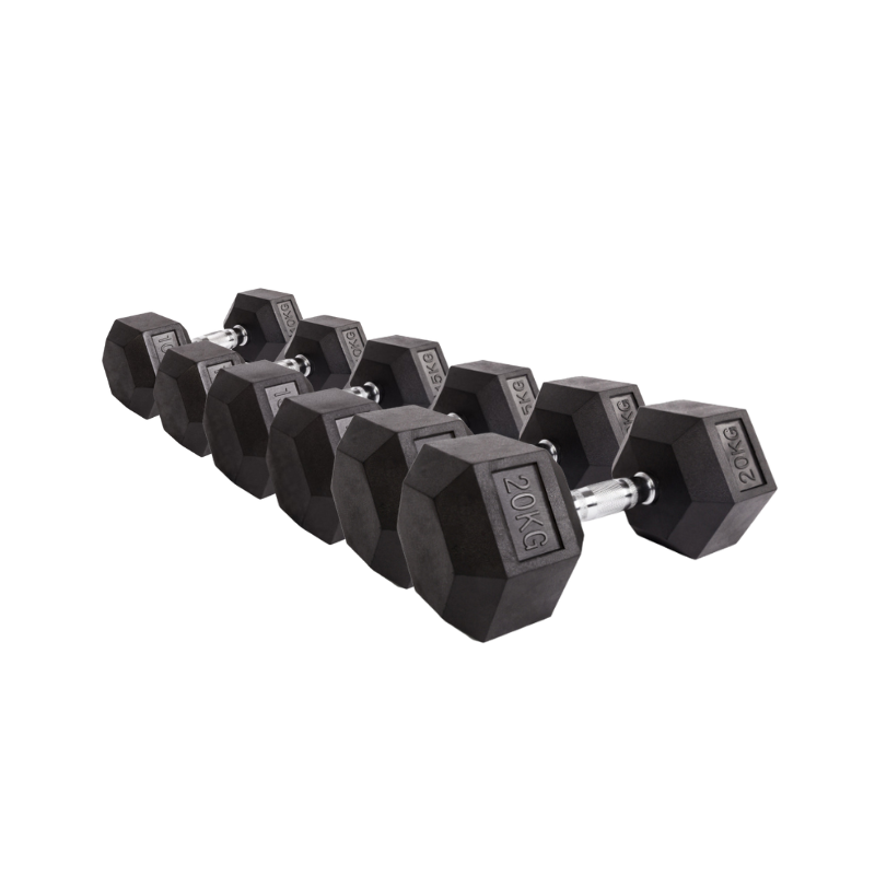 Hex Dumbbell Essential Bundle (10KG, 15KG & 20KG) - Fitness Equipment ...